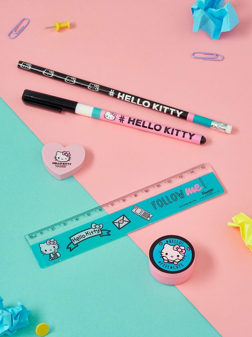 Набор канцелярских принадлежностей для школы, Hello Kitty, 5 предметов, Остров Мечты