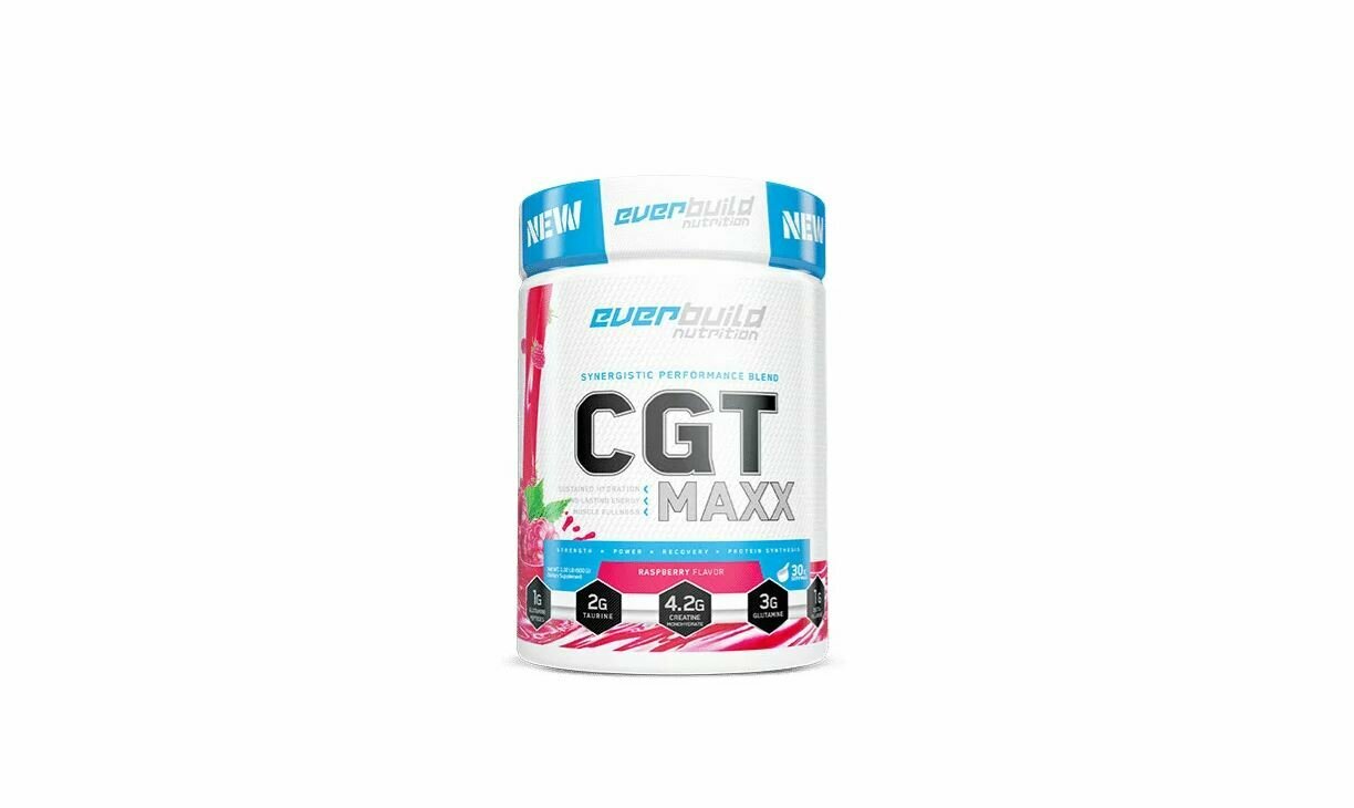 Everbuild Nutrition, Предтренировочный комплекс CGT MAXX 600г (30 порций) малина