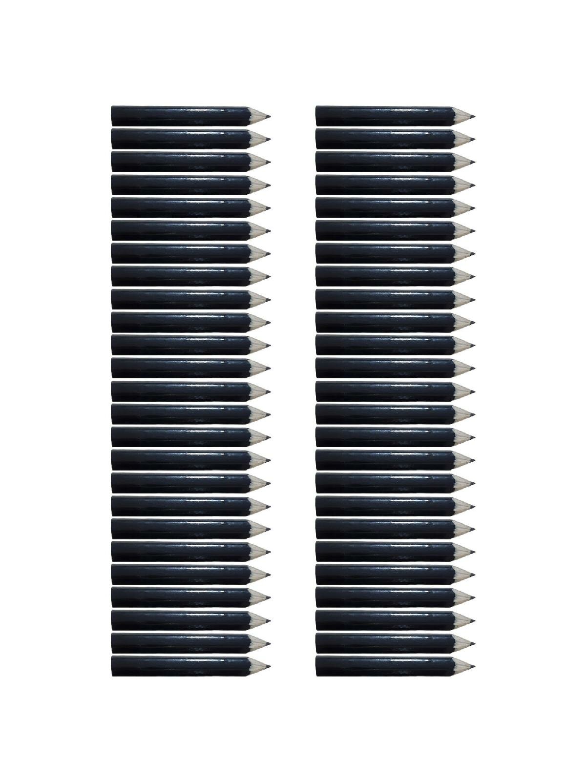 Мини-ручки 50, 6 СМ, деревянные шестиугольные короткие карандаши