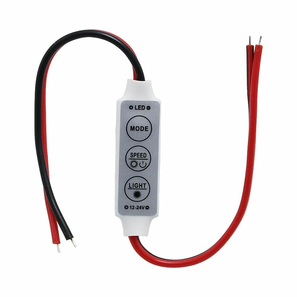 Контроллер управления светом для одноцветной светодиодной ленты 12V 24V 4А с 3-клавишный кнопка