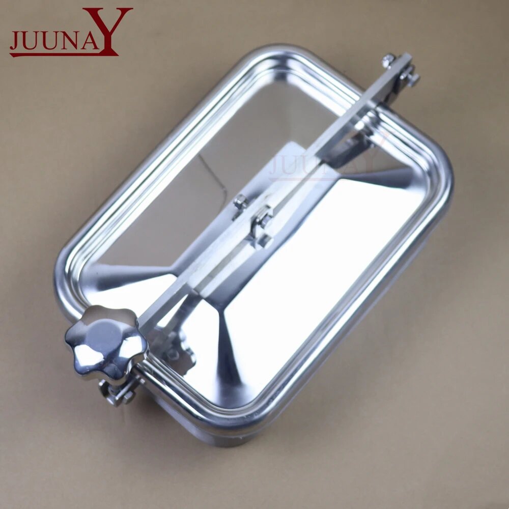 Прямоугольная крышка люка из нержавеющей стали 304 80 мм 230 x 330 x 80mm