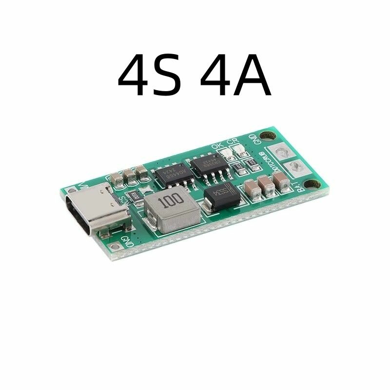 Модуль заряда 4S 4A для Li-ion и Li-Pol аккумуляторов 18650, BMS защита, 1 шт.