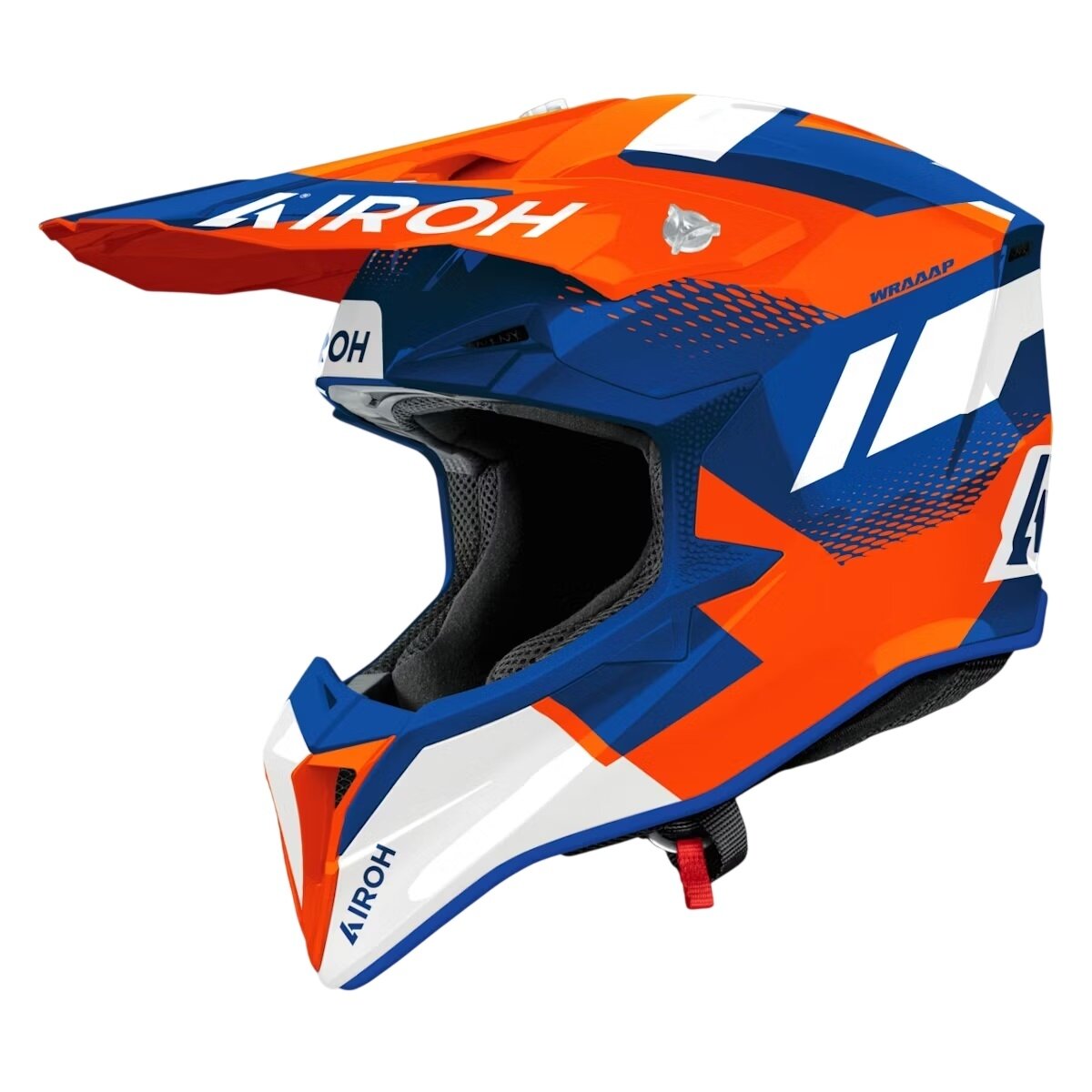 Шлем Airoh WRAAAP VISION Orange/Blue глянцевый, L
