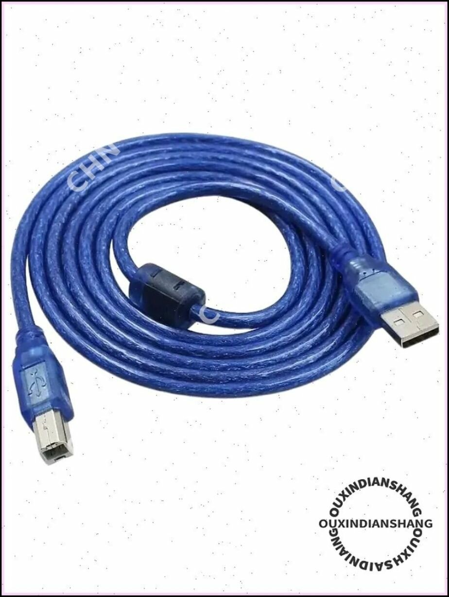 Кабель для компьютерной периферии USB 2.0 Type-A/USB 2.0 Type-B, 10 м, синий