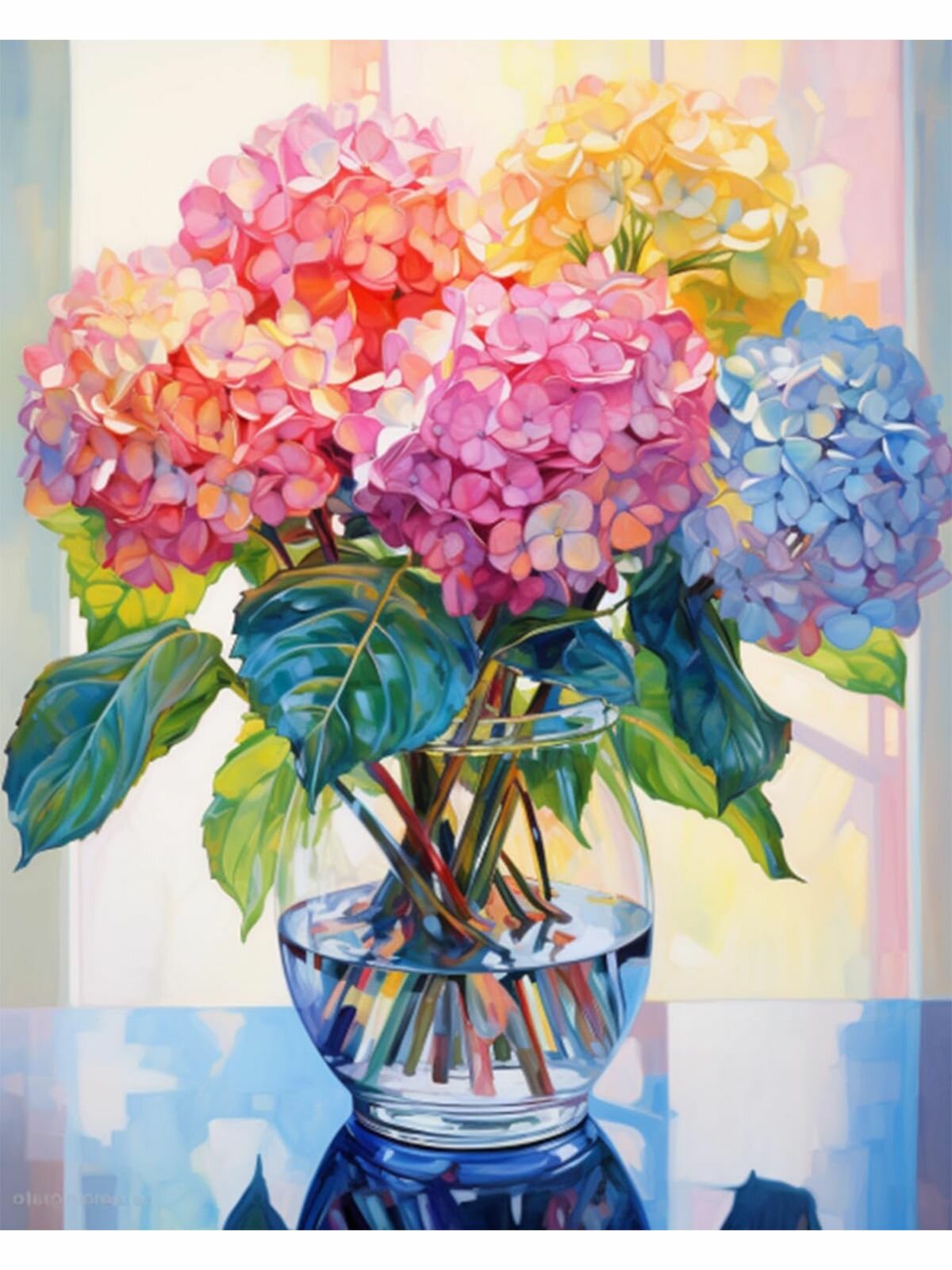 Цифровые холсты, холст 30x40cm, разработанный для начинающих взрослых, детей, полный комплект аксессуаров содержит краску, кисть, крючок