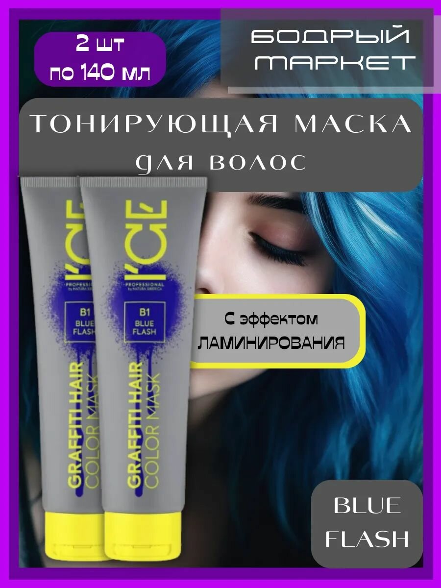 Тонирующая маска с эффектом ламинирования 2шт по 140мл