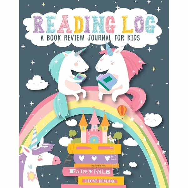 Reading Log: A Book Review Journal For Kids - With Interactive Writing Prompts - Ages 7-12，Reprinted paperback book