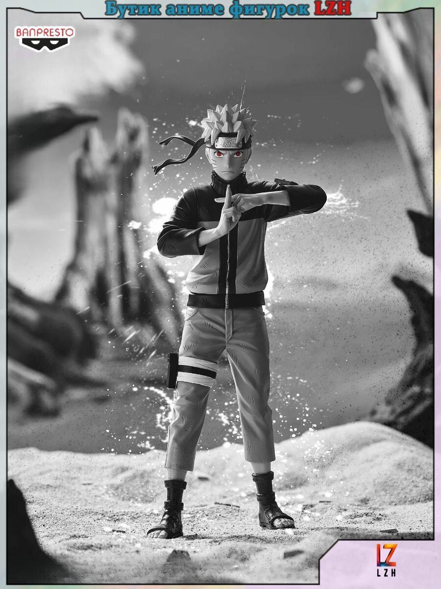 Аниме Фигурка BANDAI BANPRESTO Noir Edge Collection Узумаки Наруто (Naruto Uzumaki) из "Наруто" (NARUTO Shippuden) 23 см (LZH)