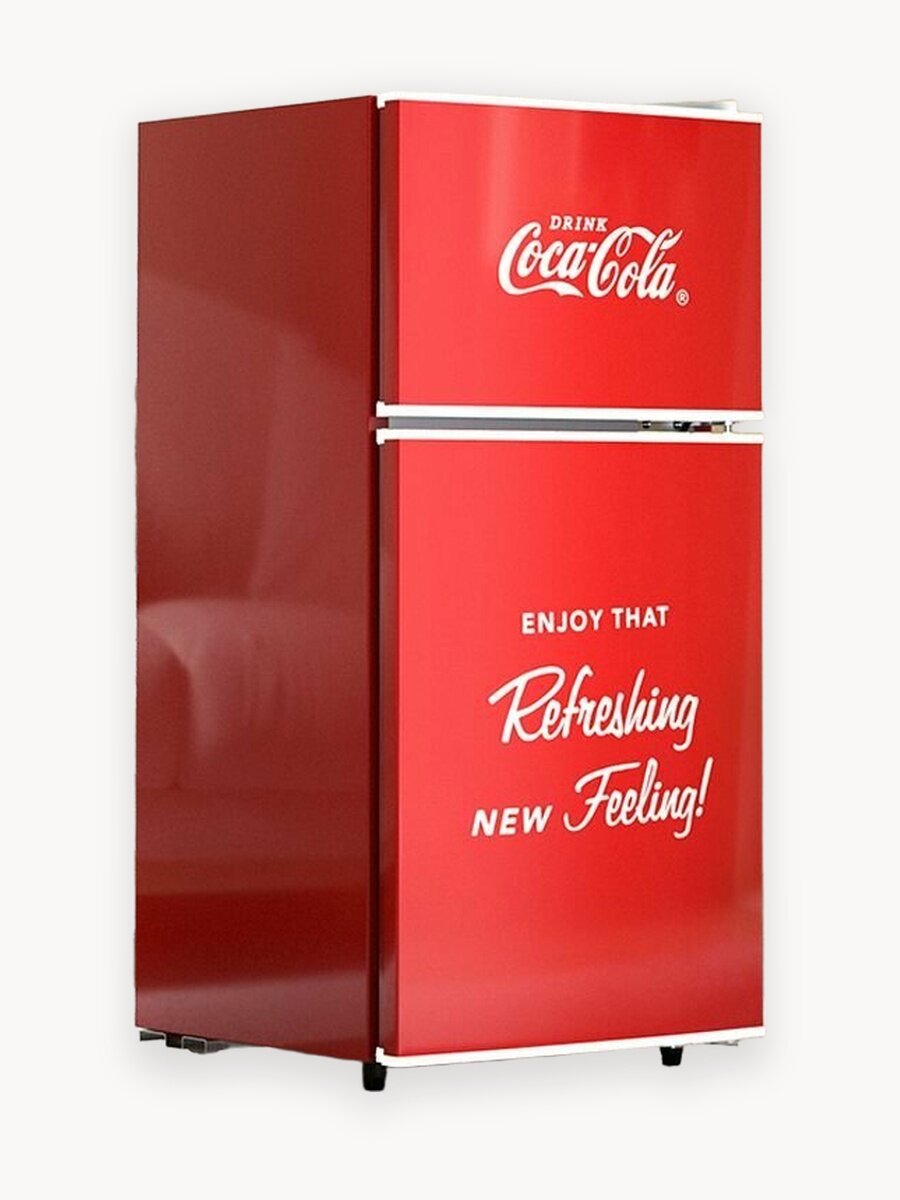 Бытовой холодильник, мини-холодильник, морозильная камера, двойная дверца на 50 литров, встроенная подсветка