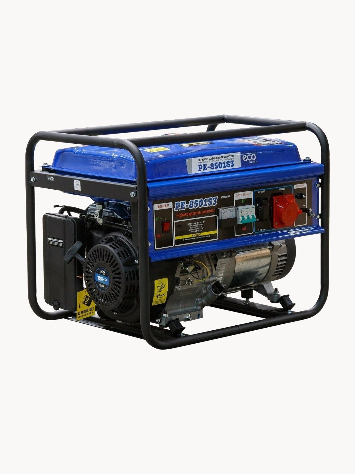 Генератор бензиновый ECO PE-8501S3 электростанция, бензогенератор