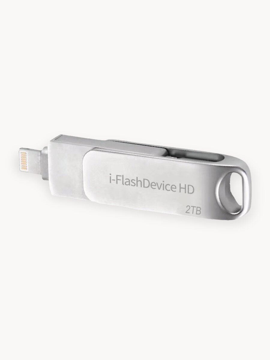 USB Переходник, Флеш-накопитель 2 TB, i-Flash Device 4 в 1, флешка для телефона. Разъемы: Lightning, Type-C, Micro USB и USB.