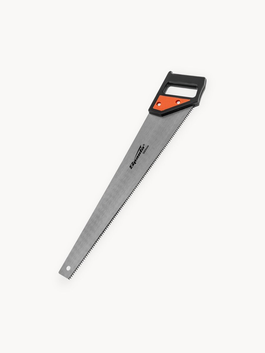 Ножовка по дереву Sparta 500 мм, 5-6 TPI, каленый зуб, пластиковая рукоятка 232365