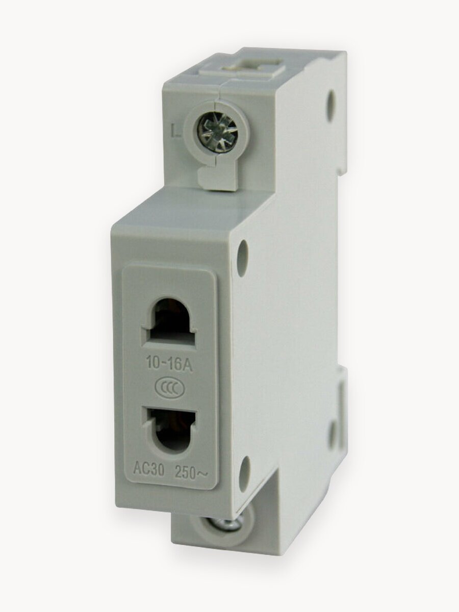 Розетка на дин рейку DIN 16А в щит