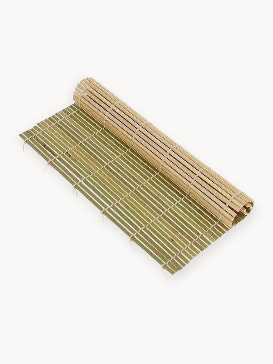 Коврик для скручивания роллов, бамбуковый, циновка макису, 27×27 см