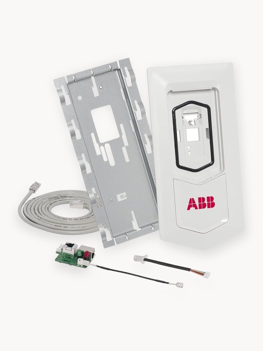 ABB Комплект монтажный DPMP-01 для монтажа панели упр. на дверь шкафа (кабель 3м, без панели управления), 3AUA0000108878