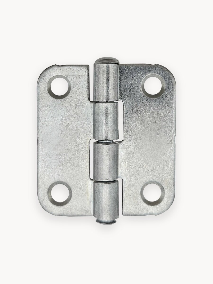 Петли накладные, карточные петли 40 мм, 2 штуки, саморезы, оцинкованные