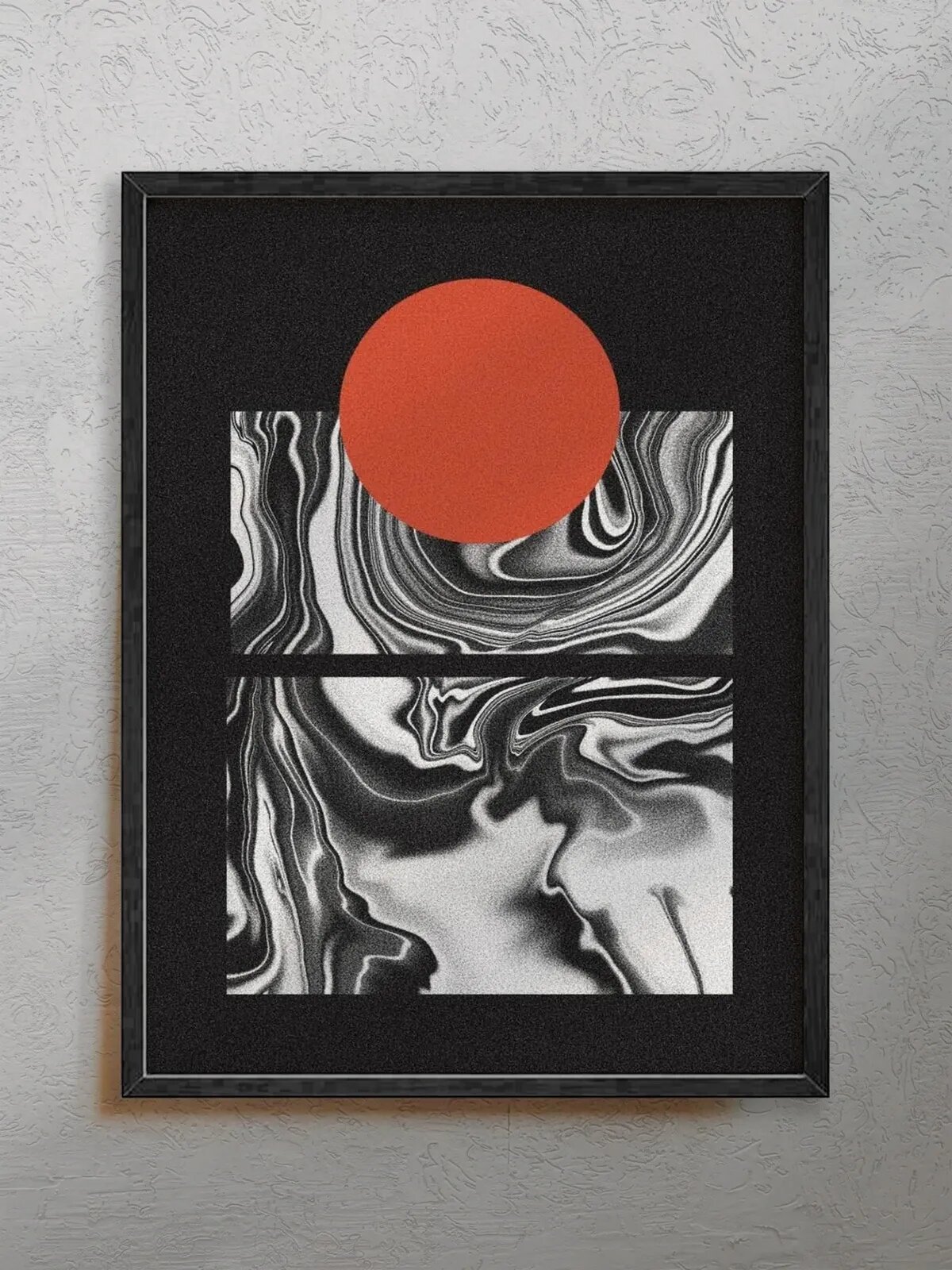 Интерьерный постер "Minimal Marble Sunset" в стиле pinterest, формат 30x40 см