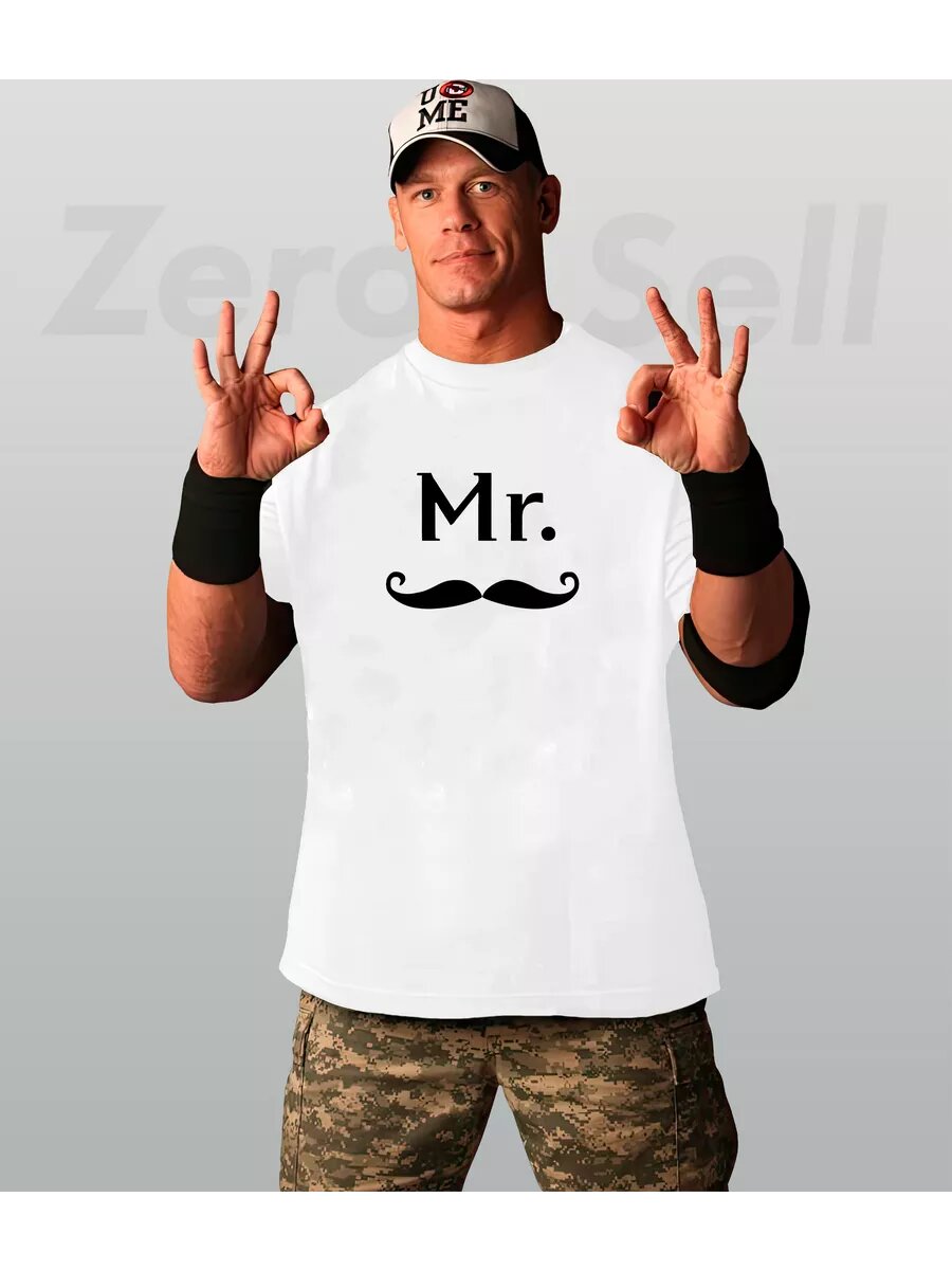 Футболка парная mr мистер усы