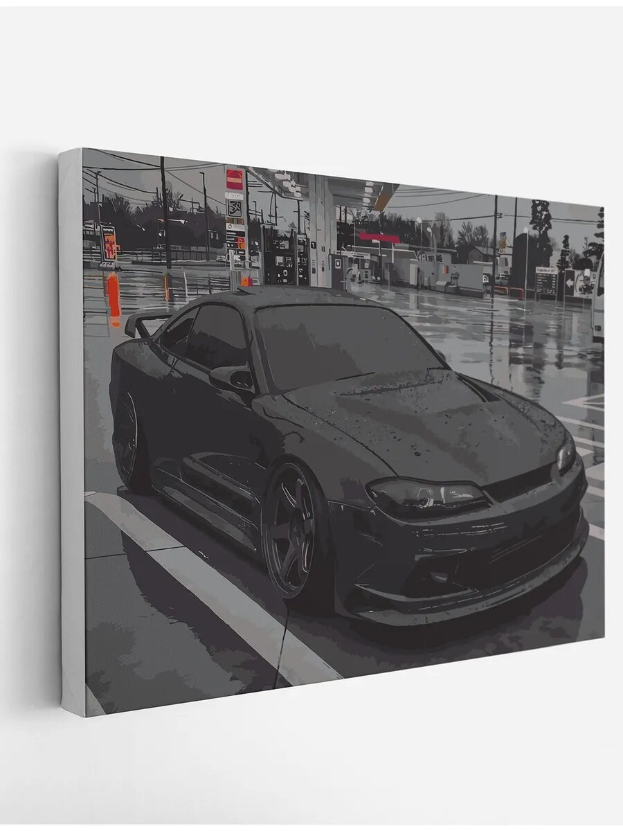 Картина по номерам машина