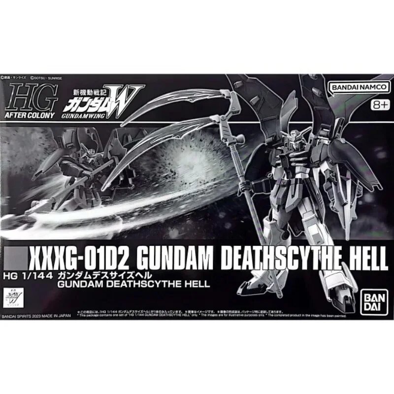 Bandai оригинальная аниме-модель GUNDAM HG 1/144 XXXG-01D2 GUNDAM DEATHSCYTHE HELL, экшн-фигурка в сборе, игрушки PB, подарки для детей