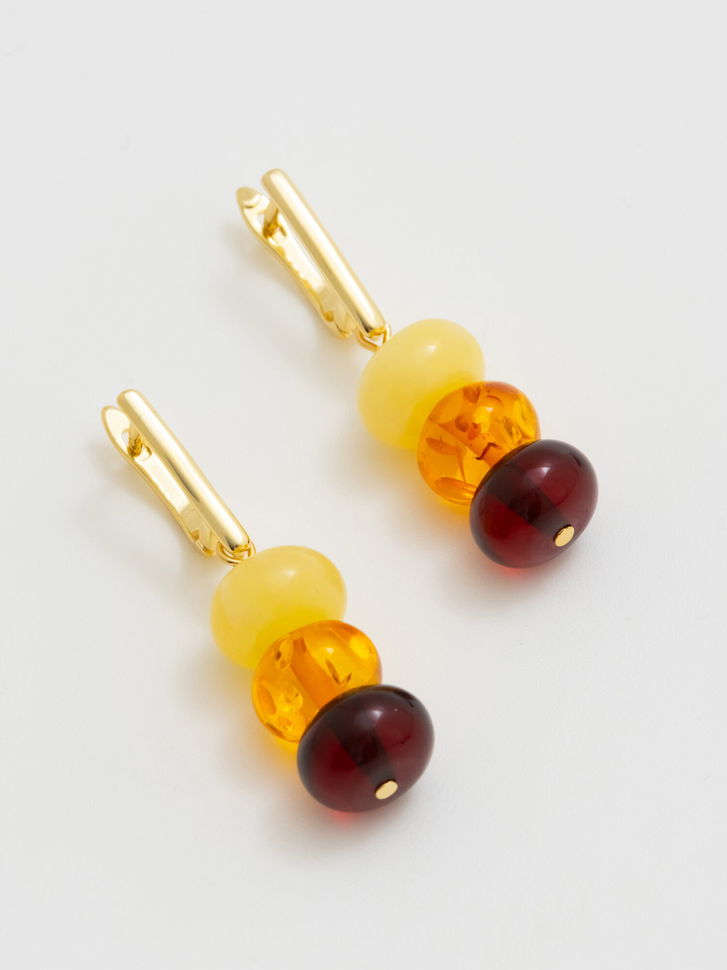 Серьги, янтарь