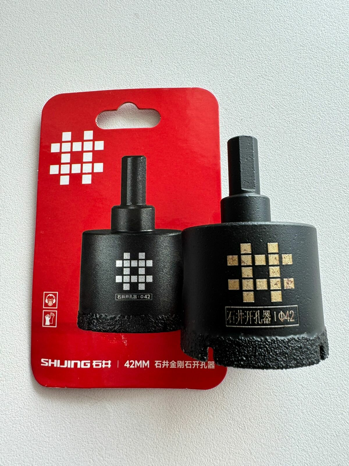 SHIJING Коронка алмазная по плитке профи, 42мм