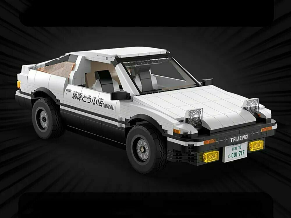 Конструктор CaDA C61024W "Toyota AE86 Trueno", 1324 дет, пластик, электронный