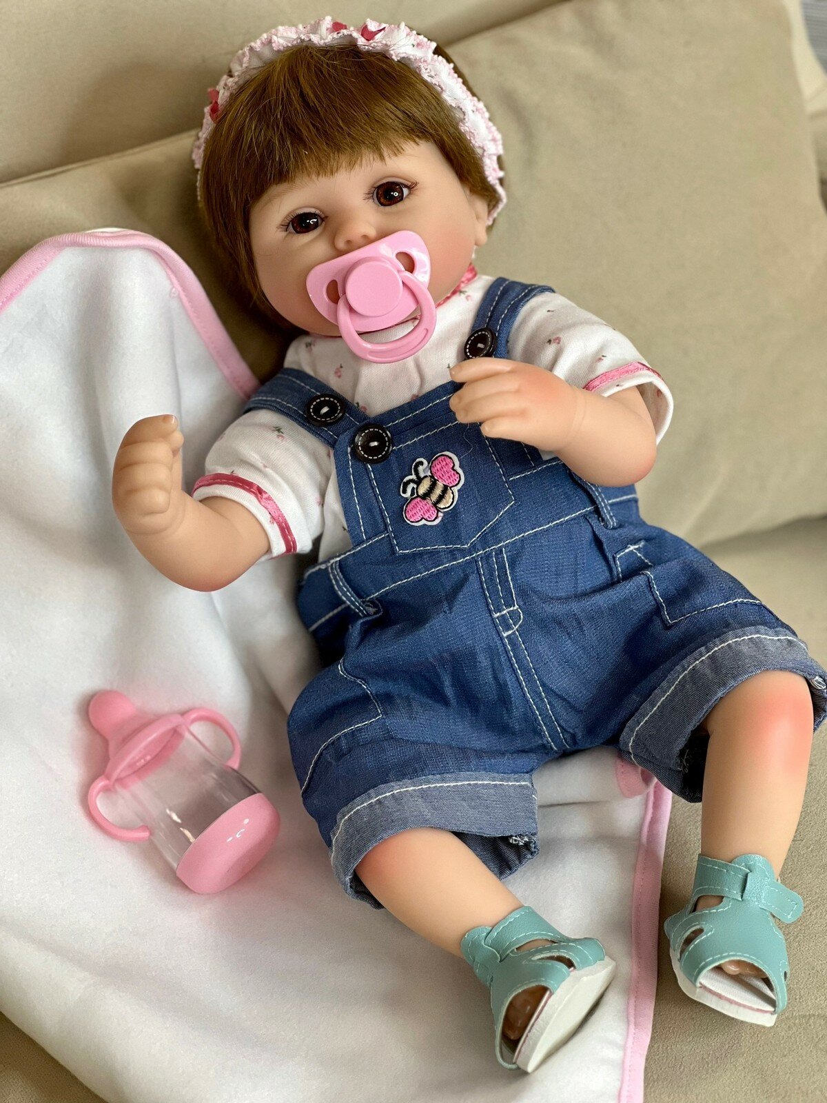 Кукла Реборн мягконабивная 42 см