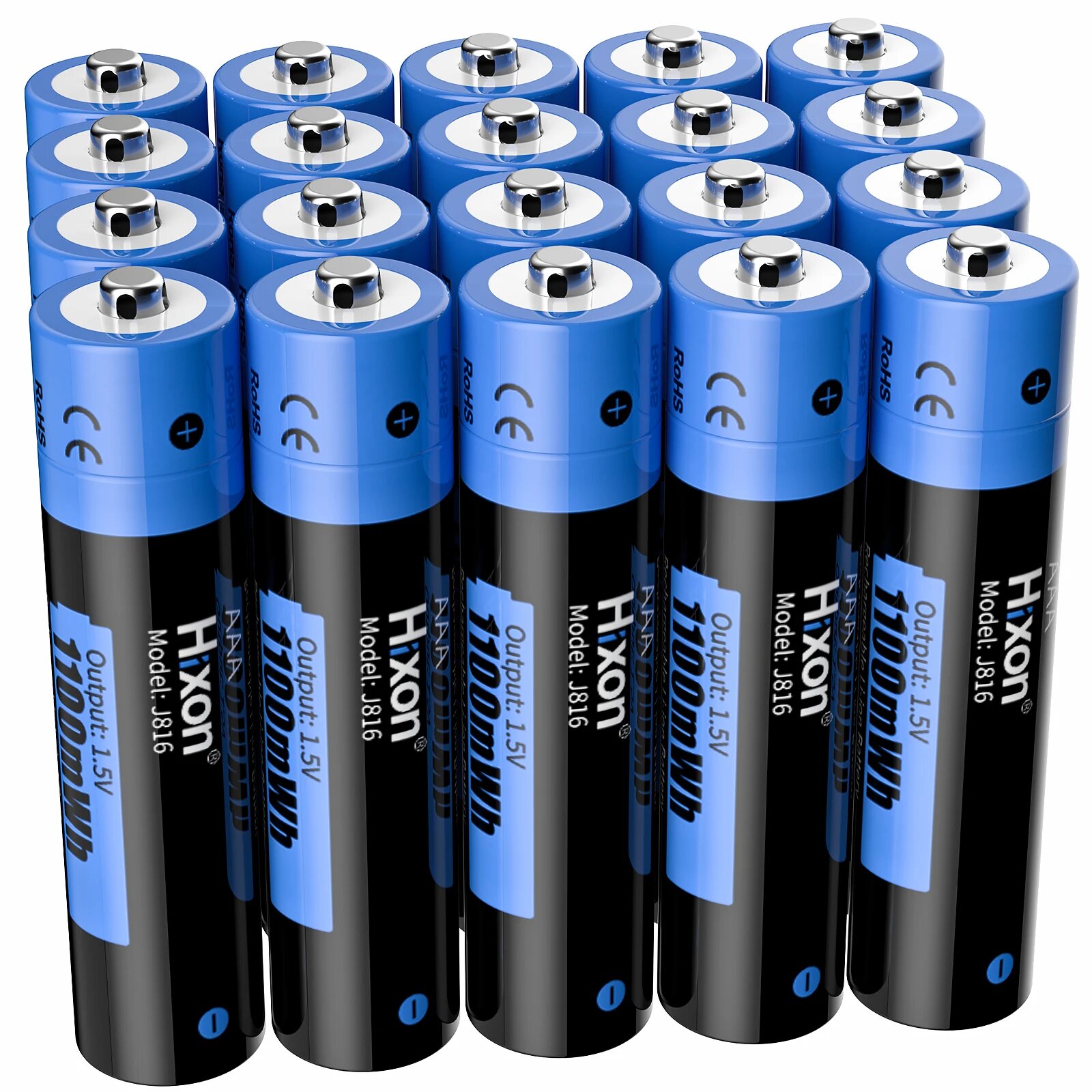 Hixon перезаряжаемая батарея AAA 1100 мВтч 20PC battery