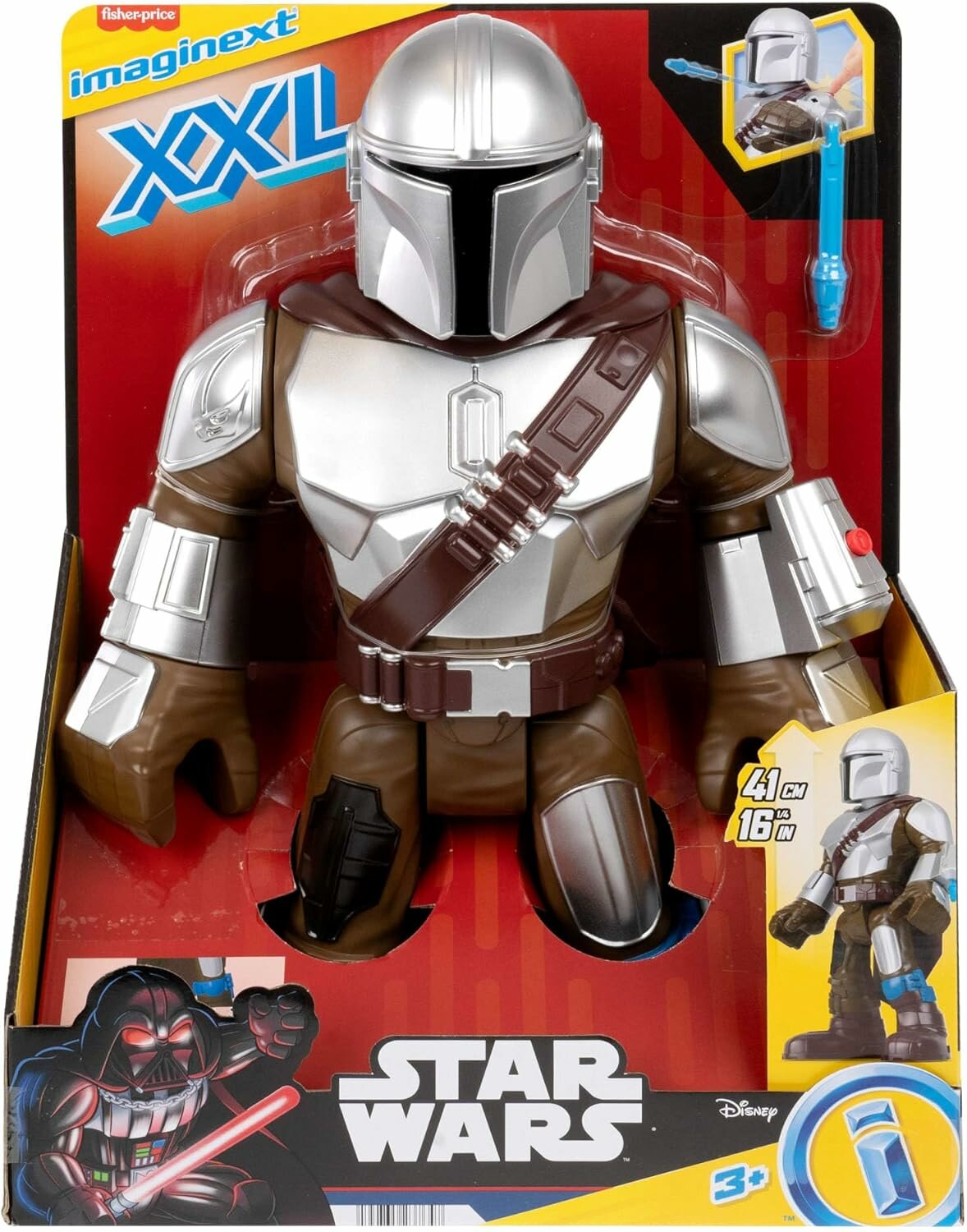 Игровой набор Fisher-Price Imaginext Star Wars - Фигурка The Mandalorian Мандалорец XXL - HXT20