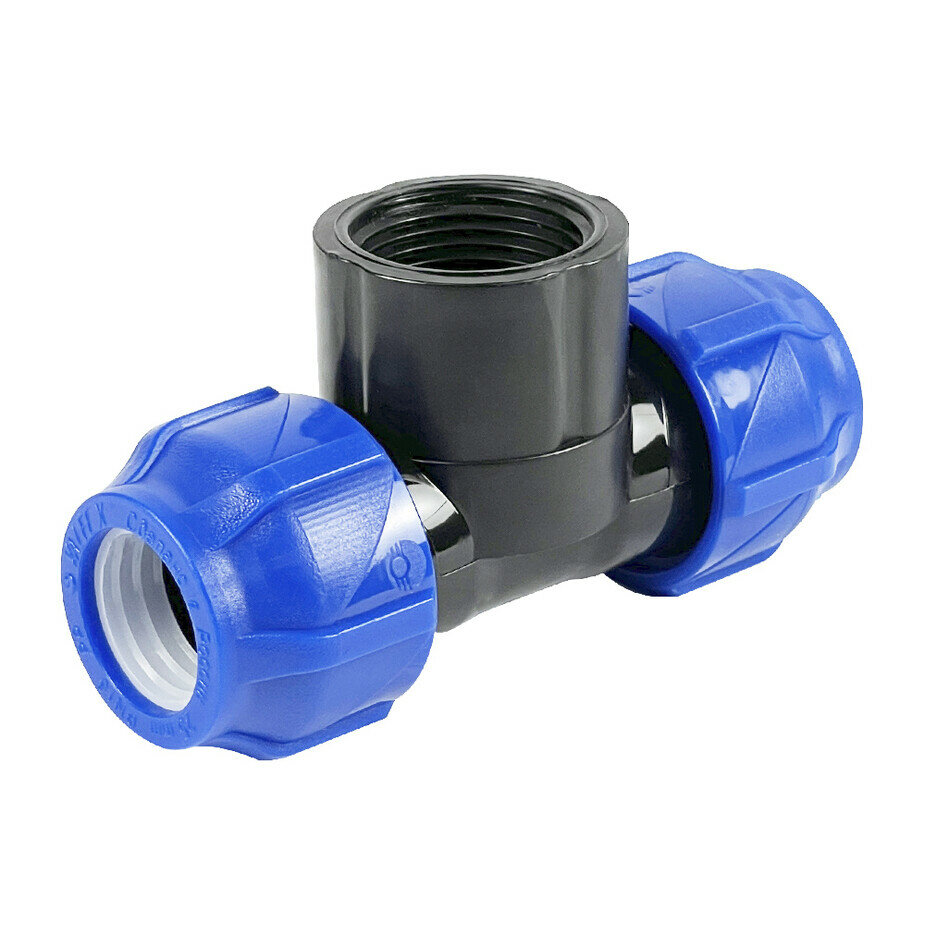 Тройник ПНД компрессионный переходной 25х25х1 ВР(г)