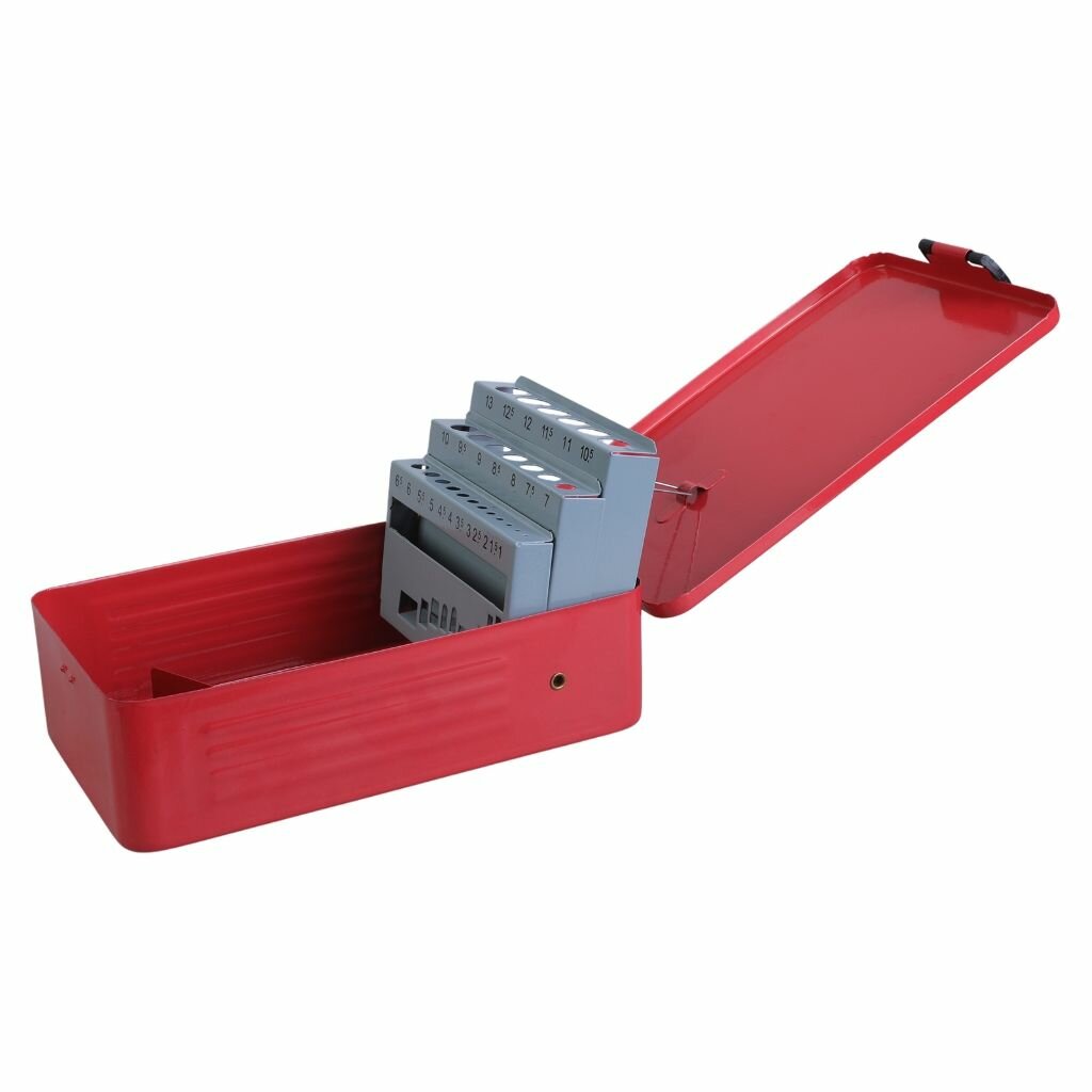 Набор инструментов, Портативная коробка для сверел - 1-13 мм, 25 отверстий