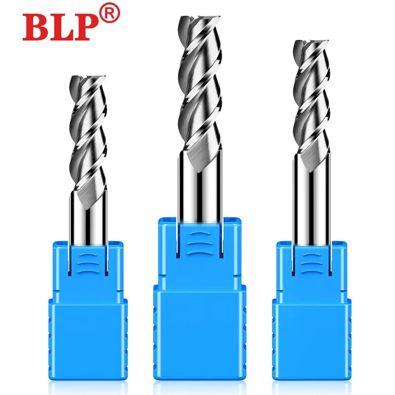 Фреза Hrc55 3-лезвийное покрытие из сплава, инструмент из вольфрамовой стали, алюминий, обработка с ЧПУ, концевая фреза, инструменты для обработки древесины 4x10Cx4Dx50L