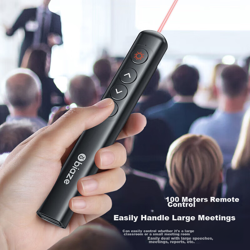 Biaze PPT Page-Turning Pen, Teacher's Laser Pointer, Projection Pointer, Presentation Pointer, Wireless Page-Turning Device, Presenter, Multimedia Teaching, Conference, Courseware Pointer, Remote Control Pen, Red Light, Cat Teaser