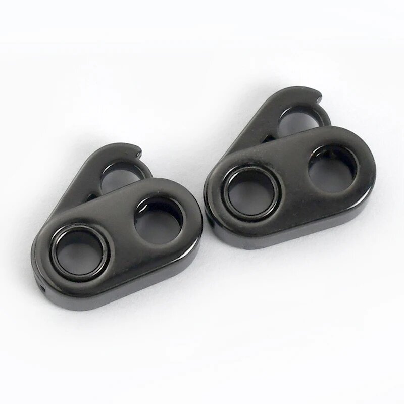 Стопперы для шнурков черные, 10 шт, 7GunBlack