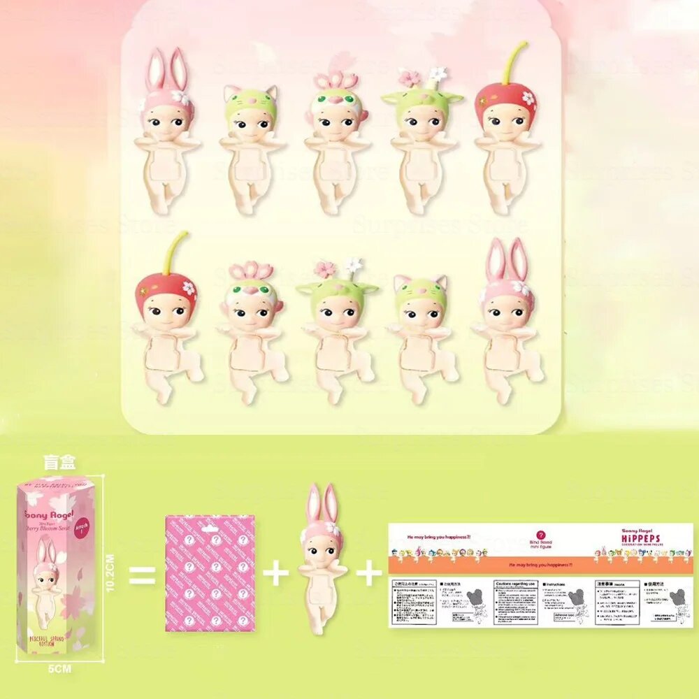 Sonny Angel Cherry Blossom Angel Series набор фигурок, Розовый