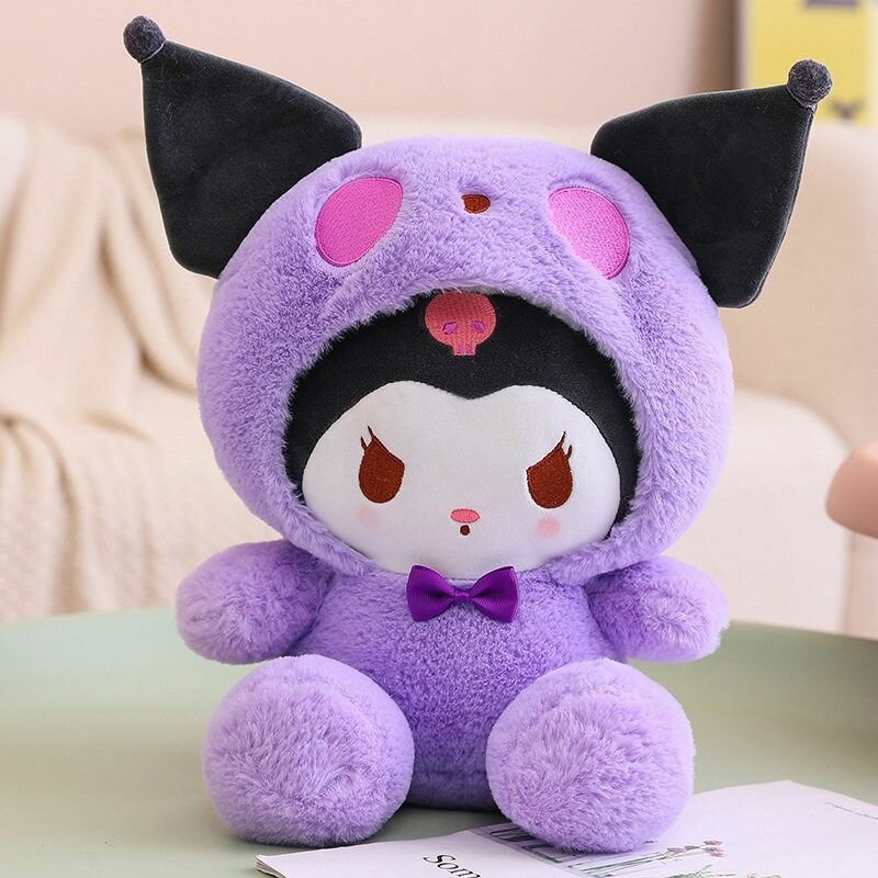 Мягкая игрушка Санрио Куроми 30 см / Sanrio Kuromi Hello Kitty