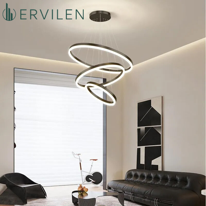 Простая модная круговая люстра