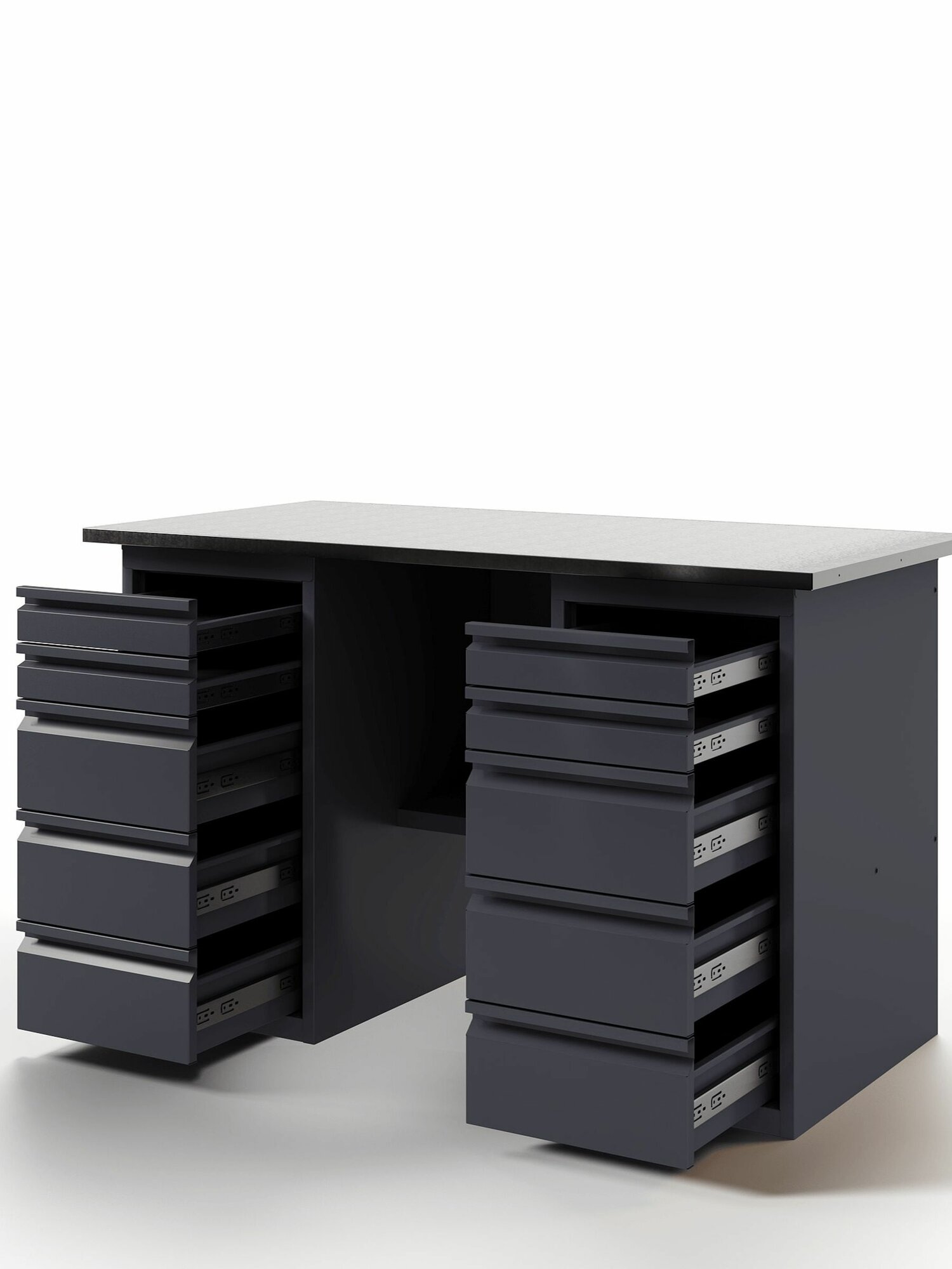 GREENBERG Верстак-стол с двумя тумбами с ящиками 1600мм VERSTAK_Y2_1600