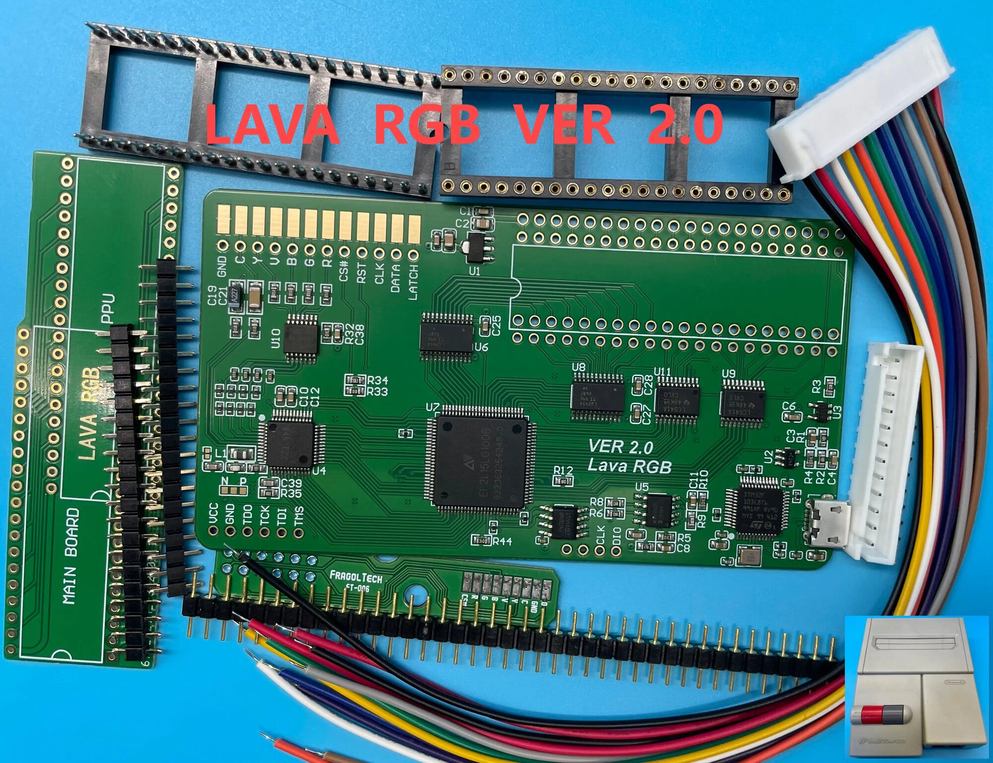 Lava RGB Ver 2.0 AV Famicom RGB ЦАП для NES