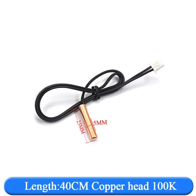 Датчик температуры кондиционера, 40см, Copper head 100K