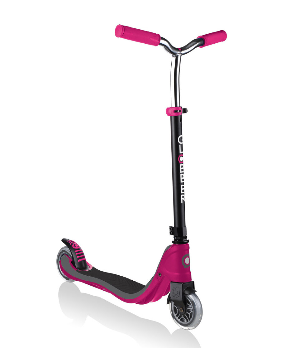 Детский самокат Globber FLOW 125, двухколесный, нескладной - Ruby