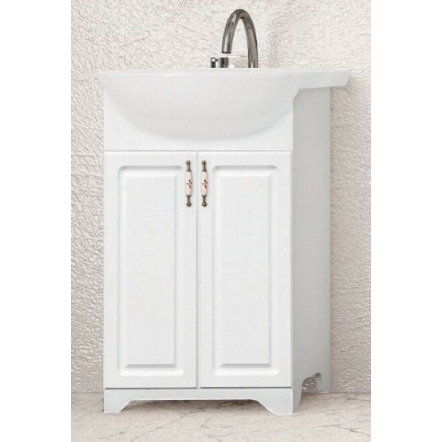 Тумба с раковиной Олеандр 2 90 Белая 3 ящика