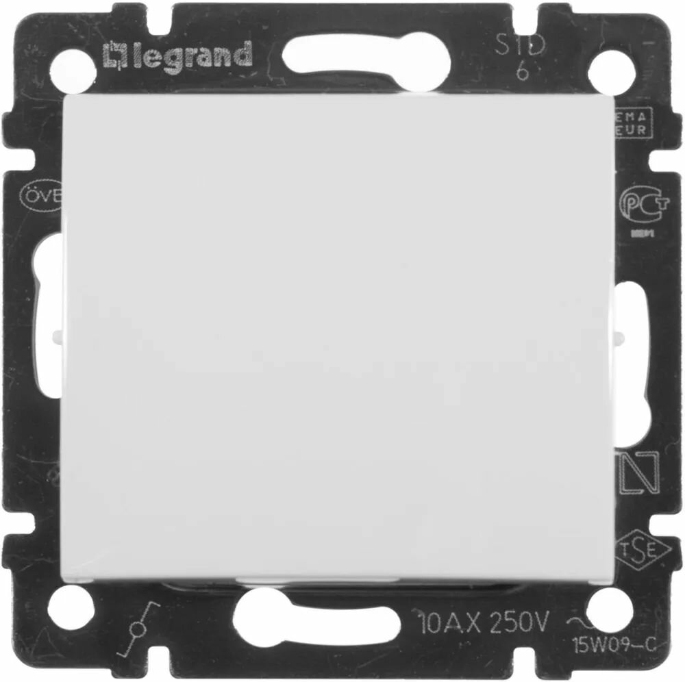 Проходной выключатель / переключатель Legrand Valena одноклавишный, цвет белый (774406) 1шт