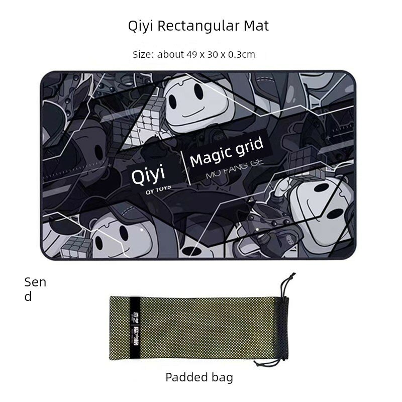 Прямоугольный коврик Qiyi для кубиков с сумкой и застежкой