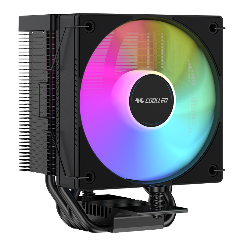 Кулер для процессора Coolleo CL-B40S DIG A-RGB Black V2 [115x/1200/1700/1851/AM4/AM5]