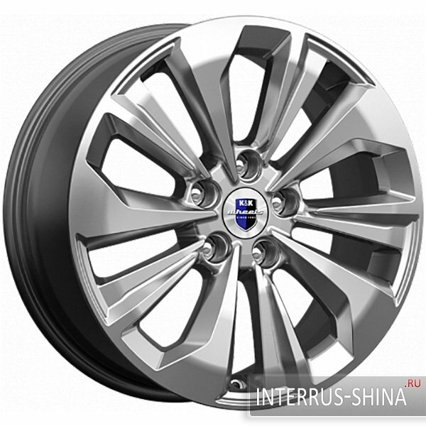 Колесный диск K&K Авиор 7x17 5x114.3 ET45 D66.1 Дарк платинум брайт