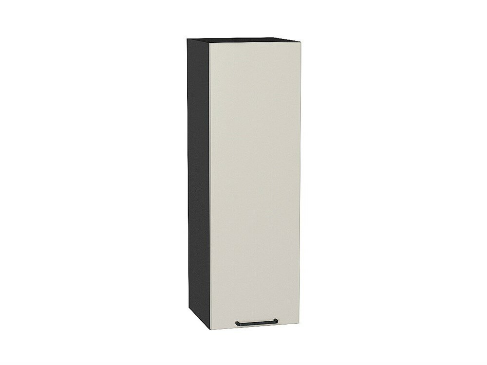 VVT Шкаф верхний с 1-ой дверцей Флэт Graphite, Cashmere In 2S, 920, 300 В*Ш*Г 920*300*318, фасад ЛДСП Cashmere In 2S, корпус Graphite Cashmere In 2S
