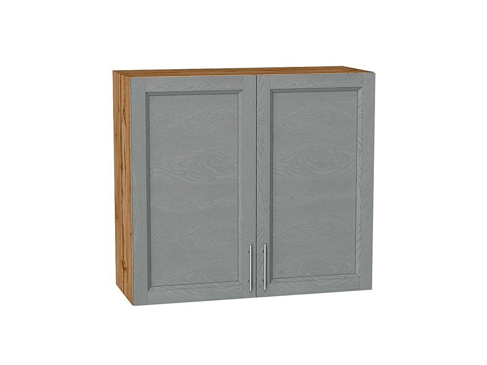 VVT Шкаф верхний с 2-мя дверцами Сканди Дуб Вотан, Grey Softwood, 720, 800 В*Ш*Г 716*800*318, фасад МДФ Grey Softwood, корпус Дуб Вотан Grey Softwood