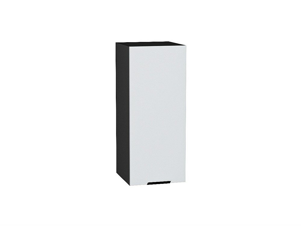 VVT Шкаф верхний с 1-ой дверцей Евро Graphite, Белый, 720, 300 В*Ш*Г 716*300*318, фасад МДФ Белый, корпус Graphite Белый